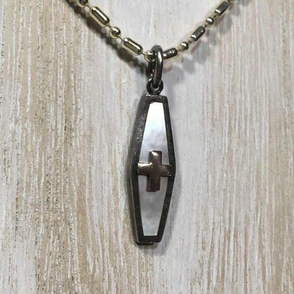 bloom | Jewelry | Authentic Bloom 925 Sterling Silver Cross Mop Cross ...